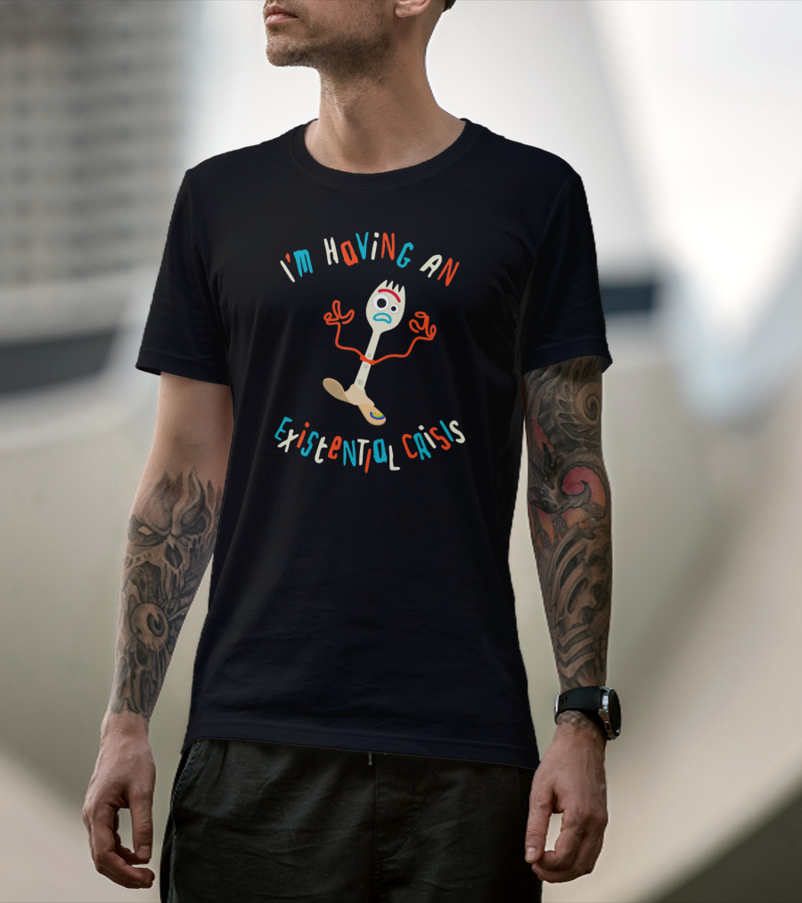 Disney Pixar Toy Story 4 Forky I'm Having An Existential Crisis T-Shirt