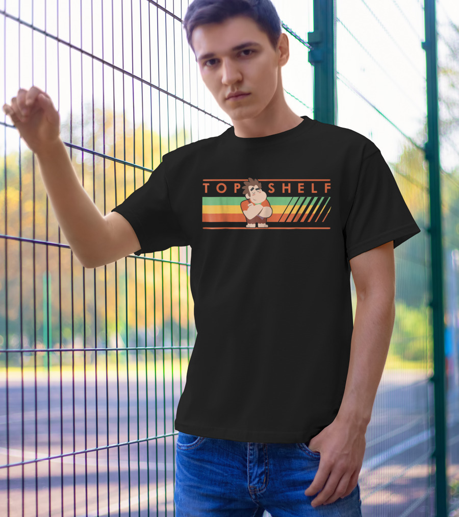 Disney Wreck It Ralph 2 Top Shelf Retro Stripes T-Shirt