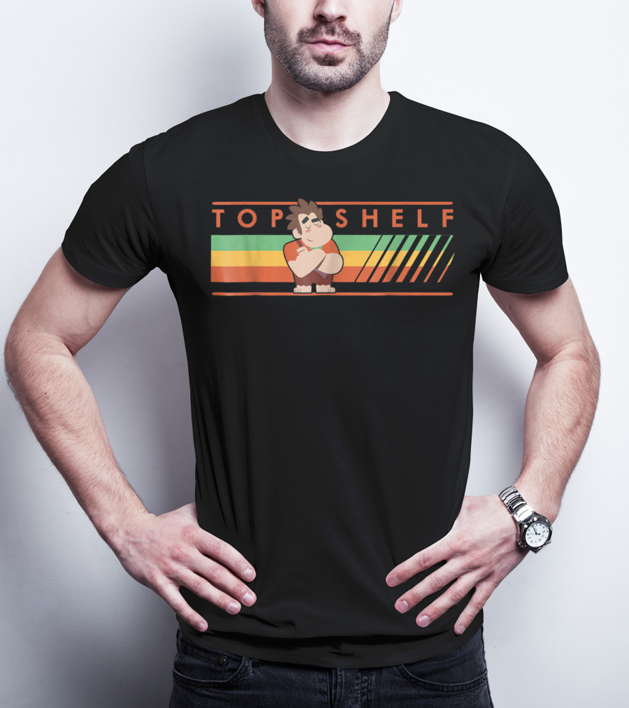 Disney Wreck It Ralph 2 Top Shelf Retro Stripes T-Shirt
