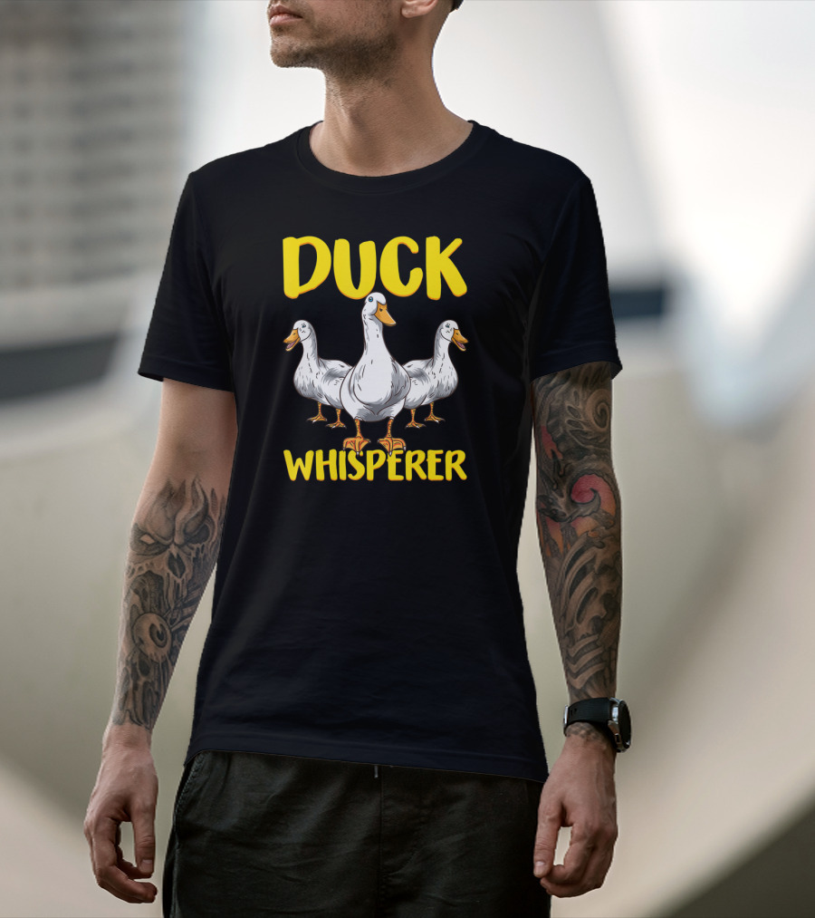 Duck Whisperer Funny Ducklings Farmer Duckoholic Fun T-Shirt