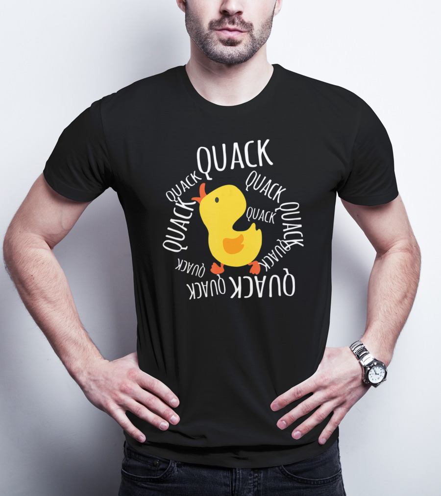Quack Quack Quack Quack Yellow Duck Quack Overload T-Shirt
