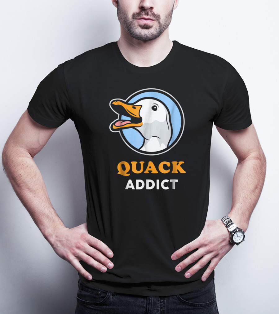 Quack Addict Funny White Pekin Duck Pet Owner T-Shirt
