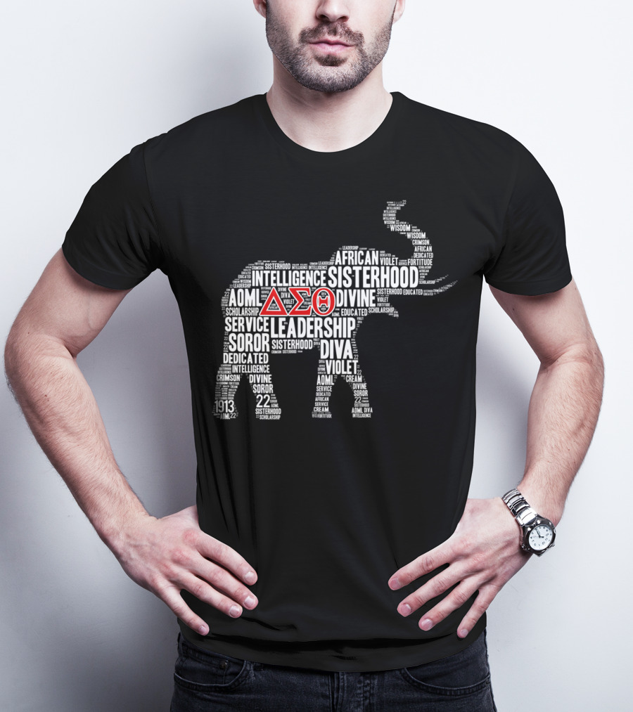 Elephant Delta Sigma Theta 1913 African Sisterhood Leadership Wisdom T-Shirt