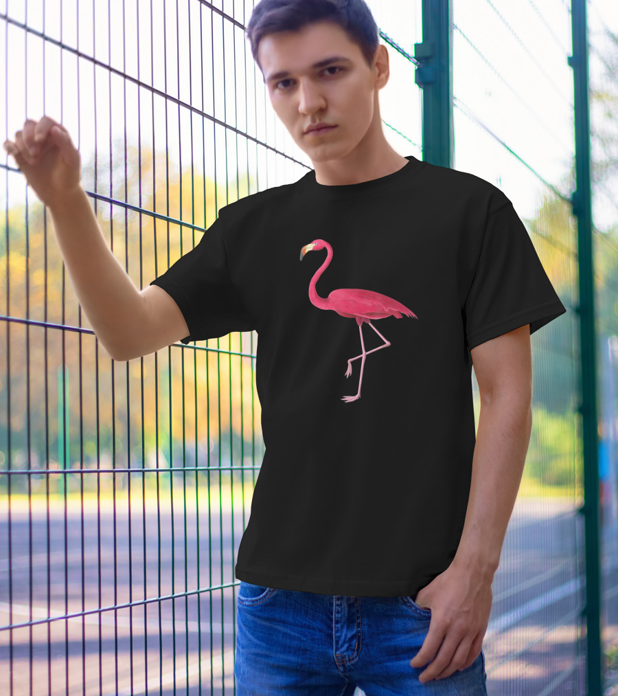 Pink Flamingo Retro Vintage Aesthetic T-Shirt