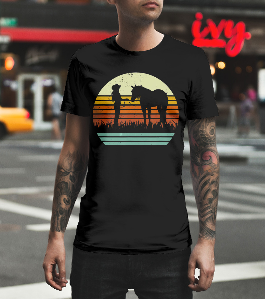Vintage Retro Halter Horse Show T-Shirt