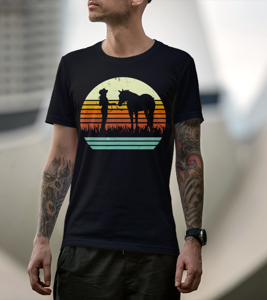 Vintage Retro Halter Horse Show T-Shirt