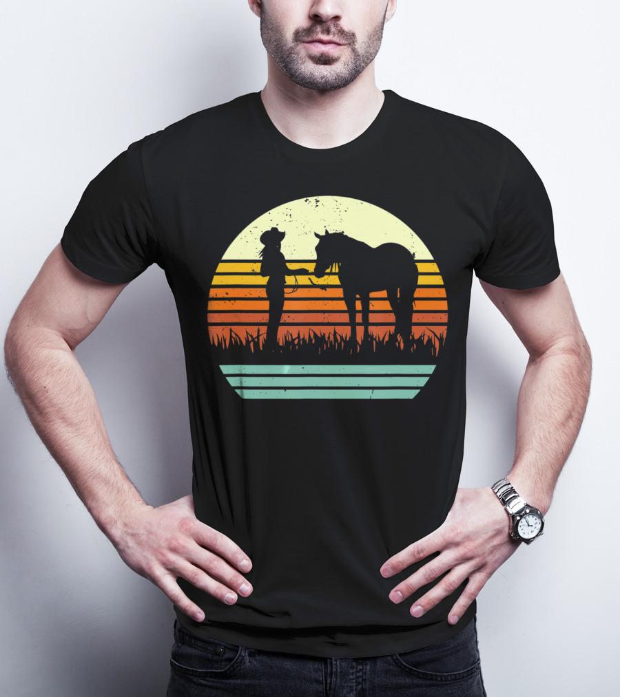 Vintage Retro Halter Horse Show T-Shirt