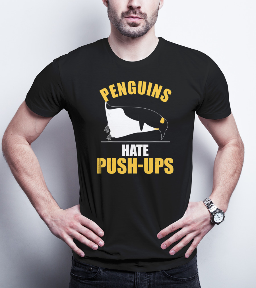 Penguins Hate Push-Ups Workout Sport Penguin T-Shirt