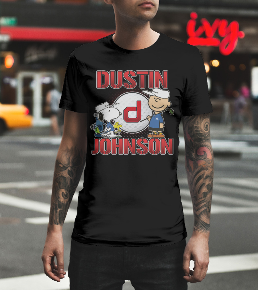 Dustin Johnson Pro Golf Snoopy The Peanuts Movie T-Shirt