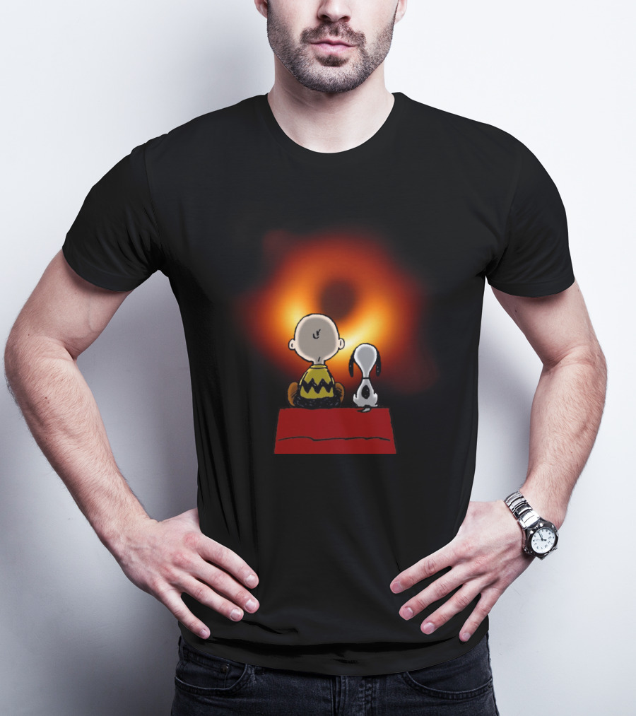 Snoopy Black Hole Peanuts Movie Scene T-Shirt
