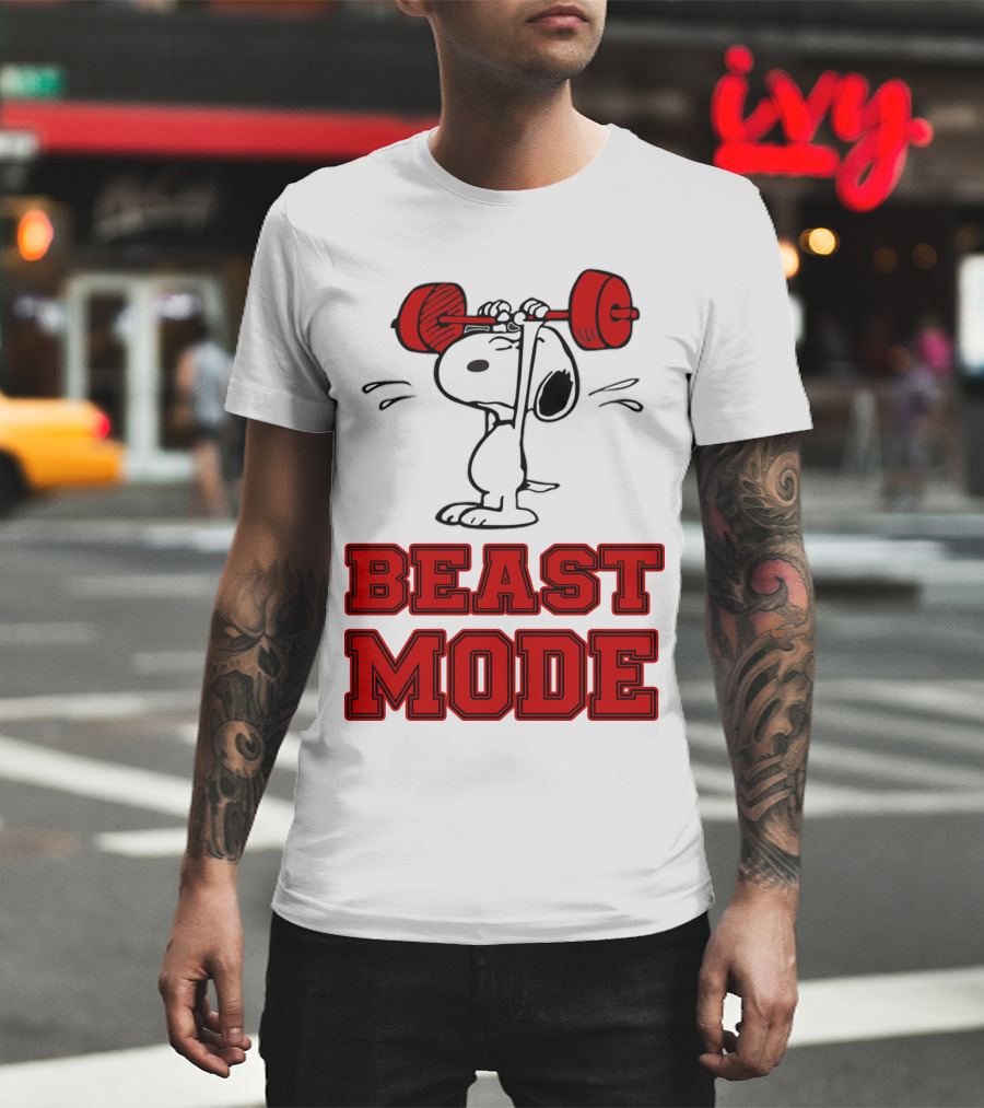 Snoopy Beast Mode The Peanuts Movie T-Shirt