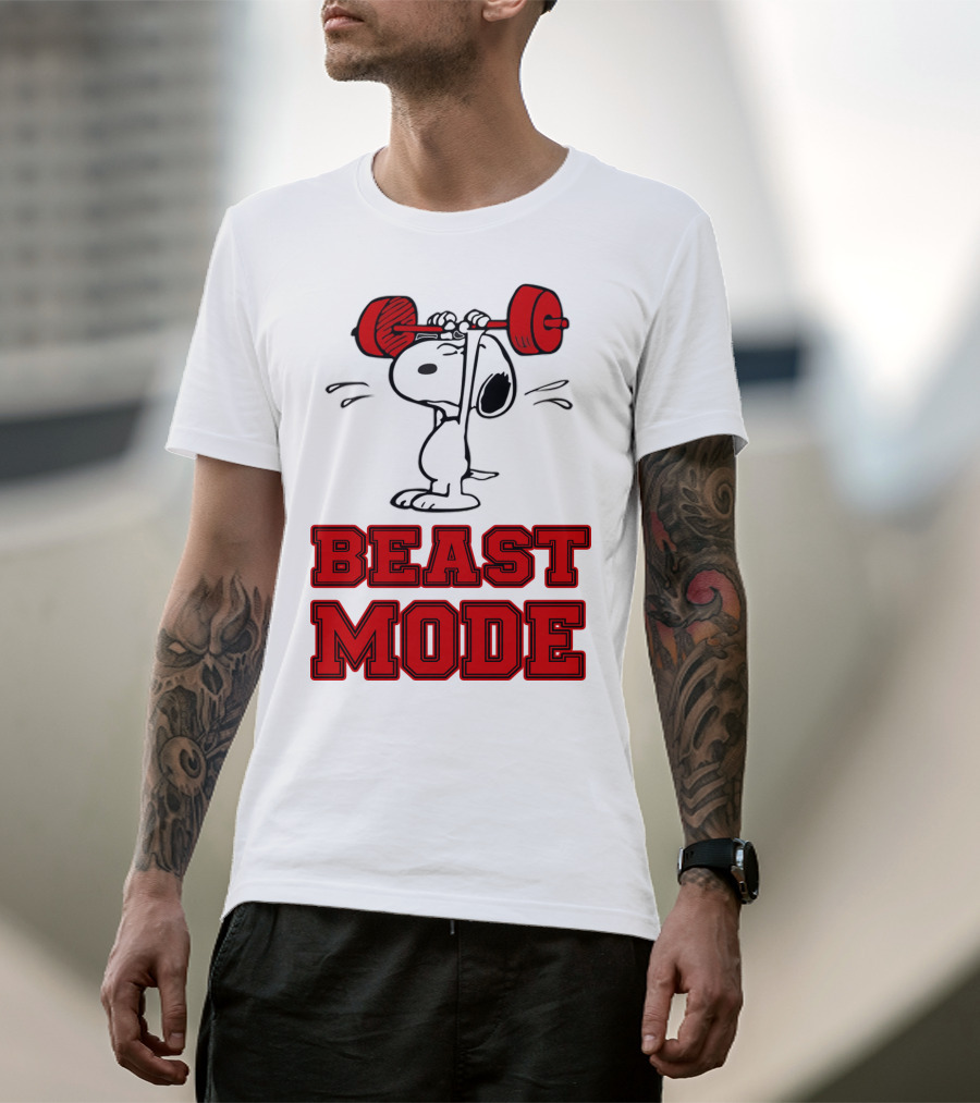 Snoopy Beast Mode The Peanuts Movie T-Shirt
