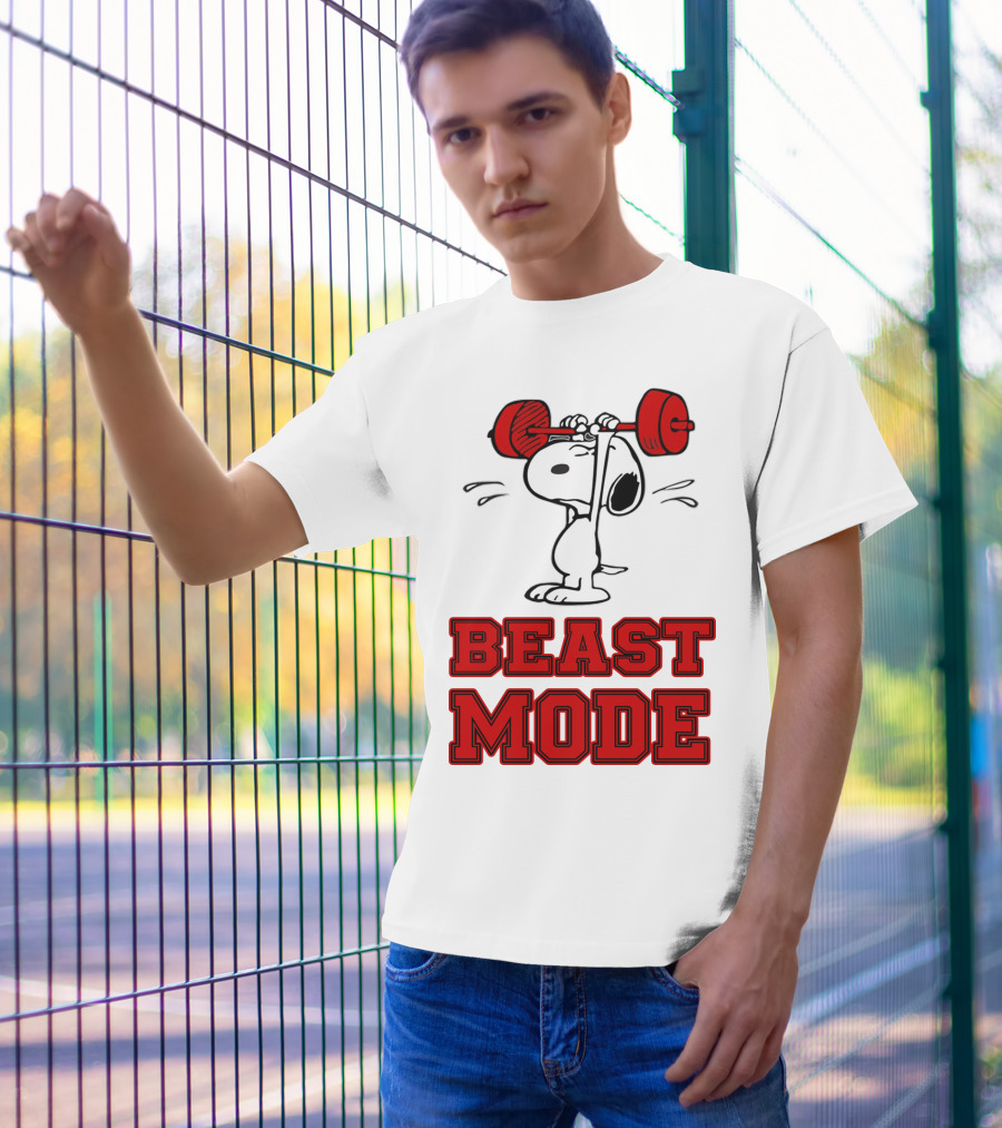 Snoopy Beast Mode The Peanuts Movie T-Shirt