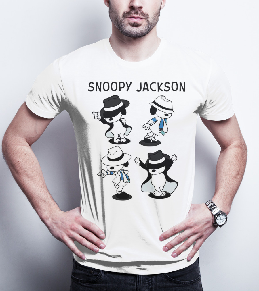 Snoopy Jackson Dancing Moves Peanuts Movie T-Shirt