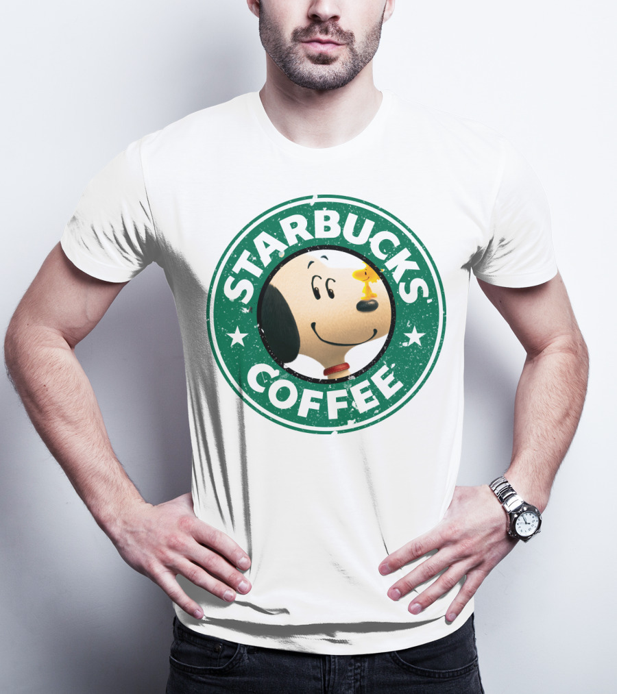 Starbucks Coffee Snoopy The Peanuts Movie Woodstock T-Shirt