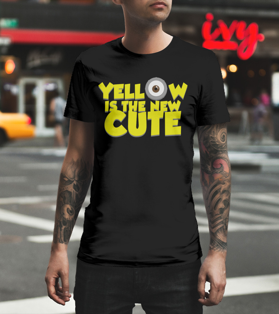 Yellow Is The New Cute Despicable Me Minions Eye T-Shirt