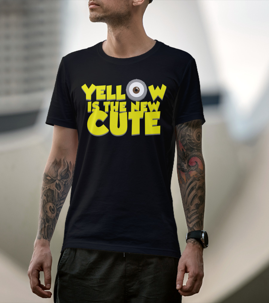 Yellow Is The New Cute Despicable Me Minions Eye T-Shirt