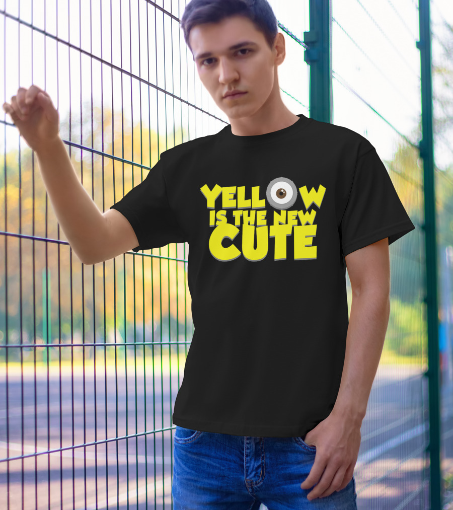 Yellow Is The New Cute Despicable Me Minions Eye T-Shirt