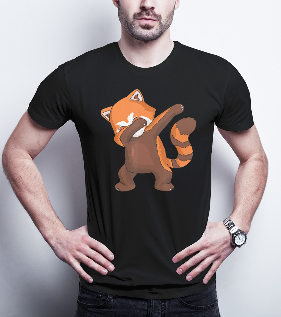 Red Panda Dabbing Dab Dance For Panda Lovers T-Shirt