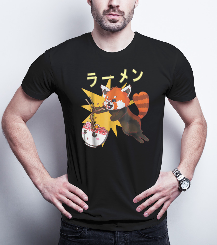 Red Panda Ramen Noodle Lover T-Shirt