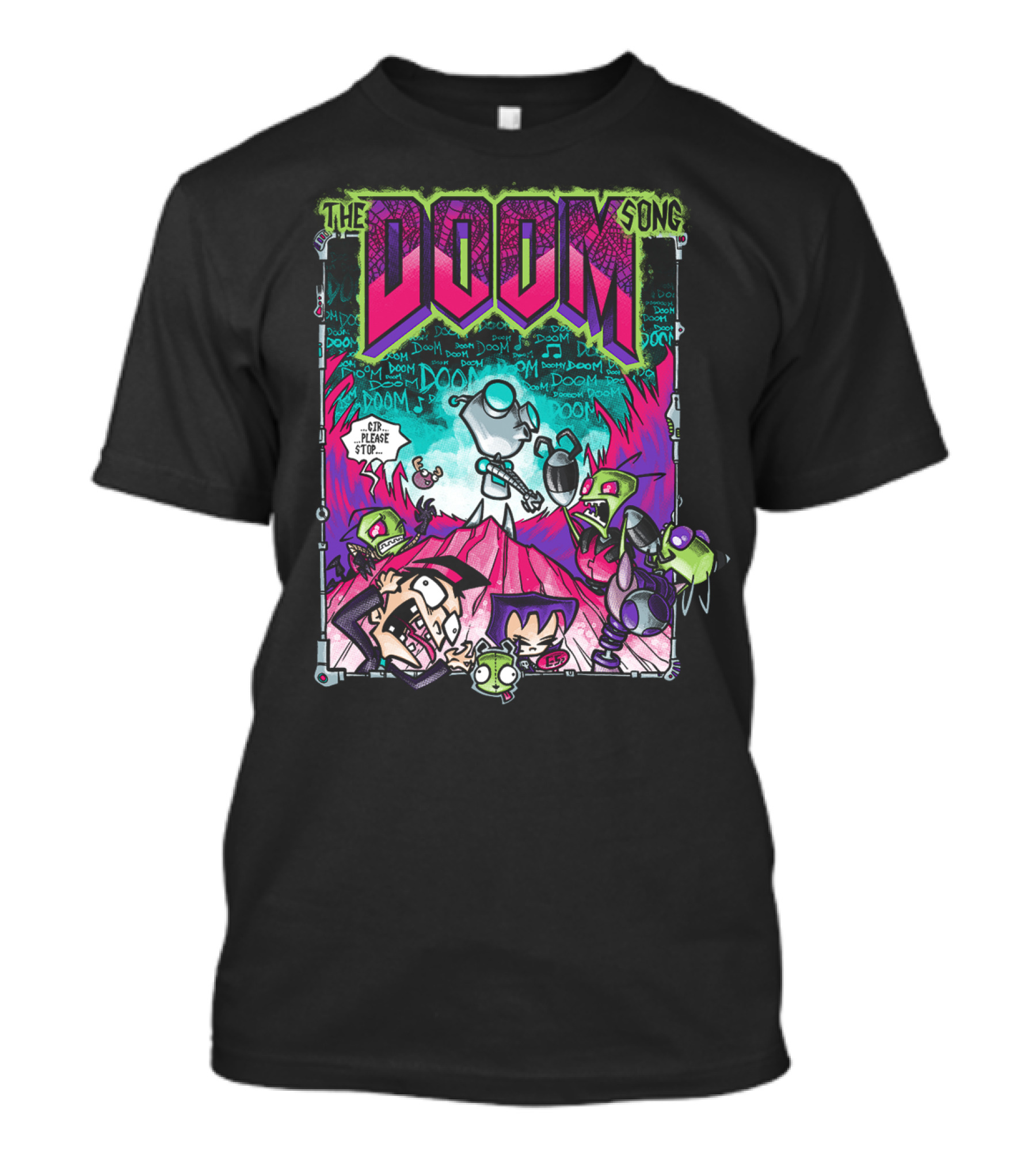 The Doom Song Invader Zim Gir Comic T-Shirt