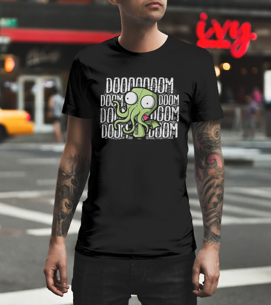 Gircthulhu Doom Doom Doom Gir Invader Zim Monster Tentacles T-Shirt
