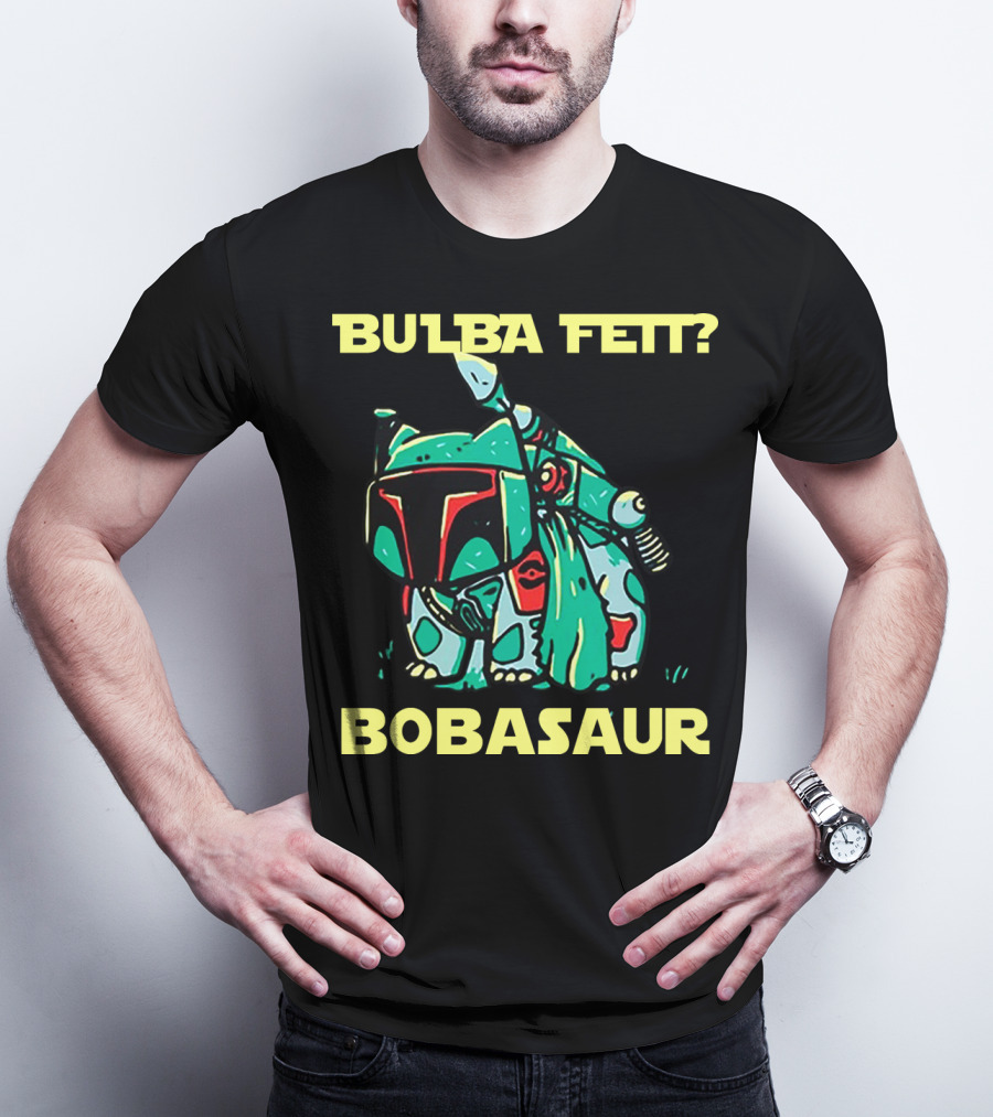 Bulba Fett Bobasaur Star Wars Crossover T-Shirt