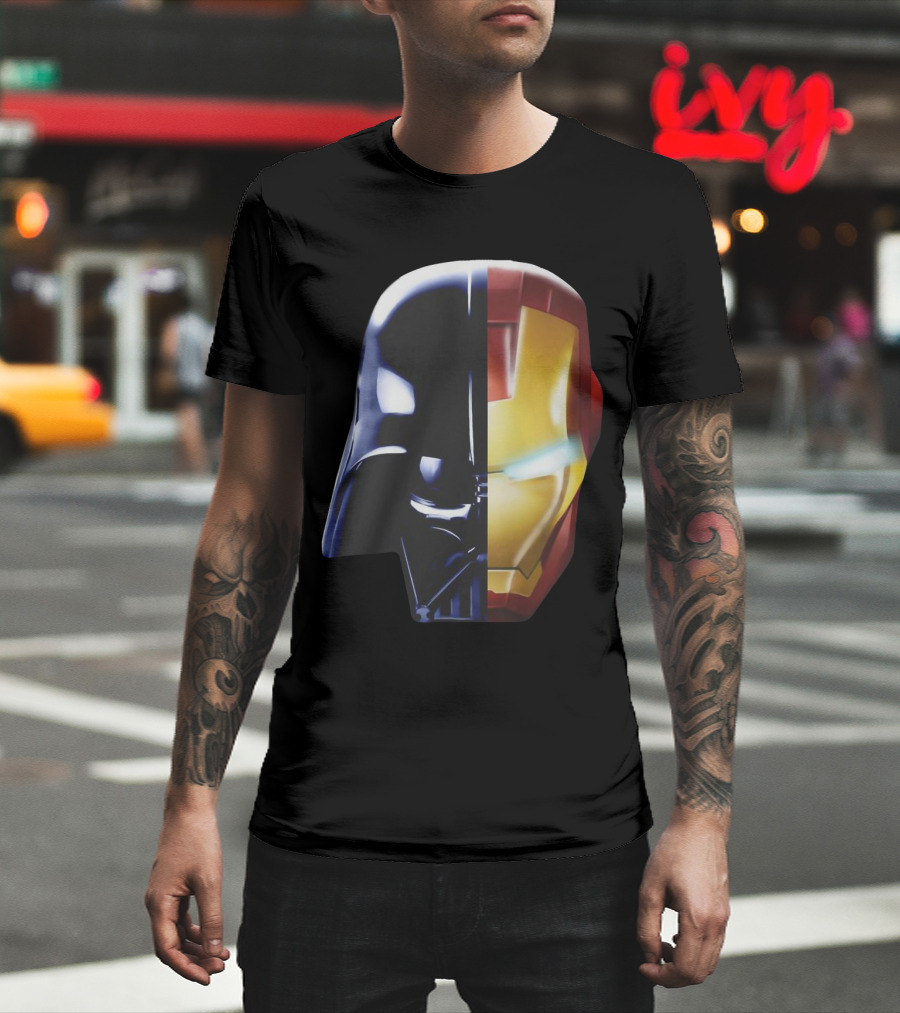 Iron Darth Man Vader Star Wars Marvel Mashup T-Shirt