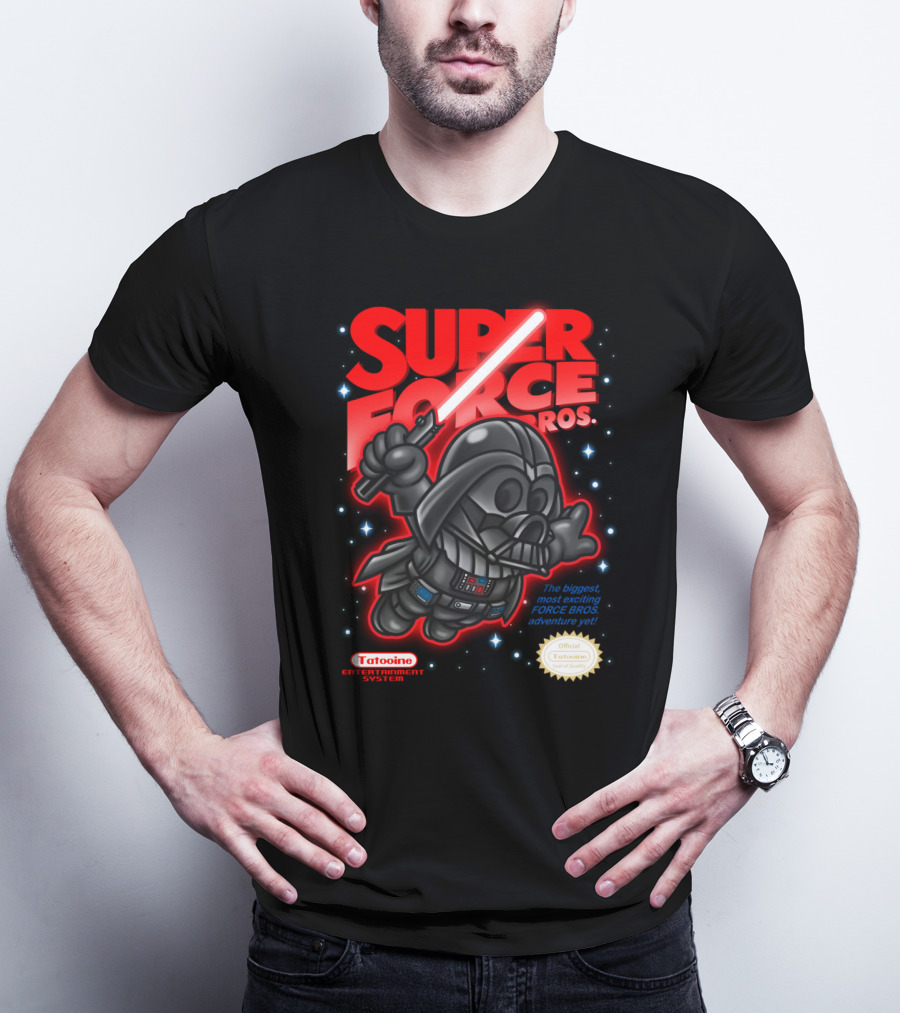 Super Force Bros Darth Vader Tatooine Entertainment System Adventure T-Shirt