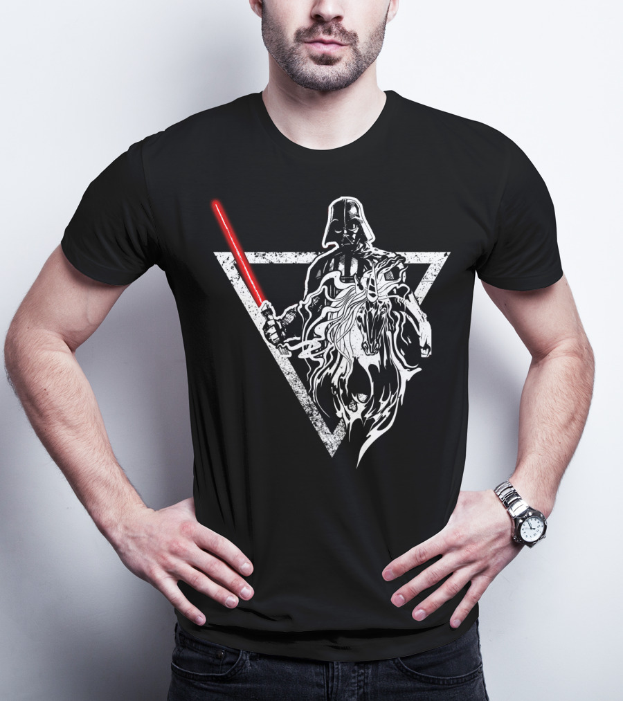 Unicorn Vader Darth Vader Star Wars Triangle Lightsaber Fusion T-Shirt