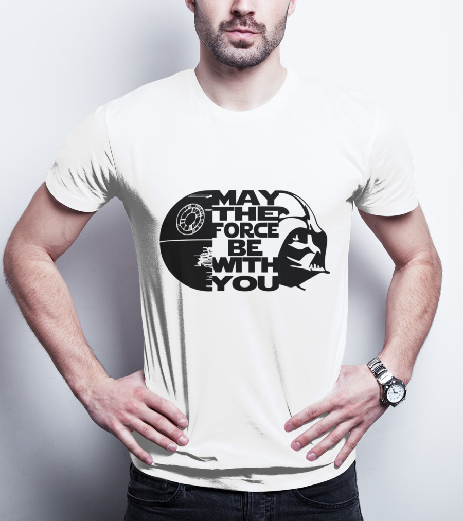 May The Force Be With You Death Star Darth Vader Star Wars T-Shirt