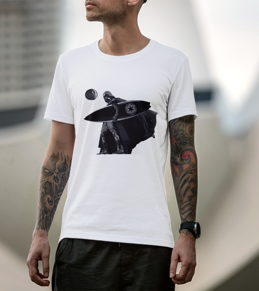 Darth Vader Surfing Dark Side Star Wars Imperial T-Shirt