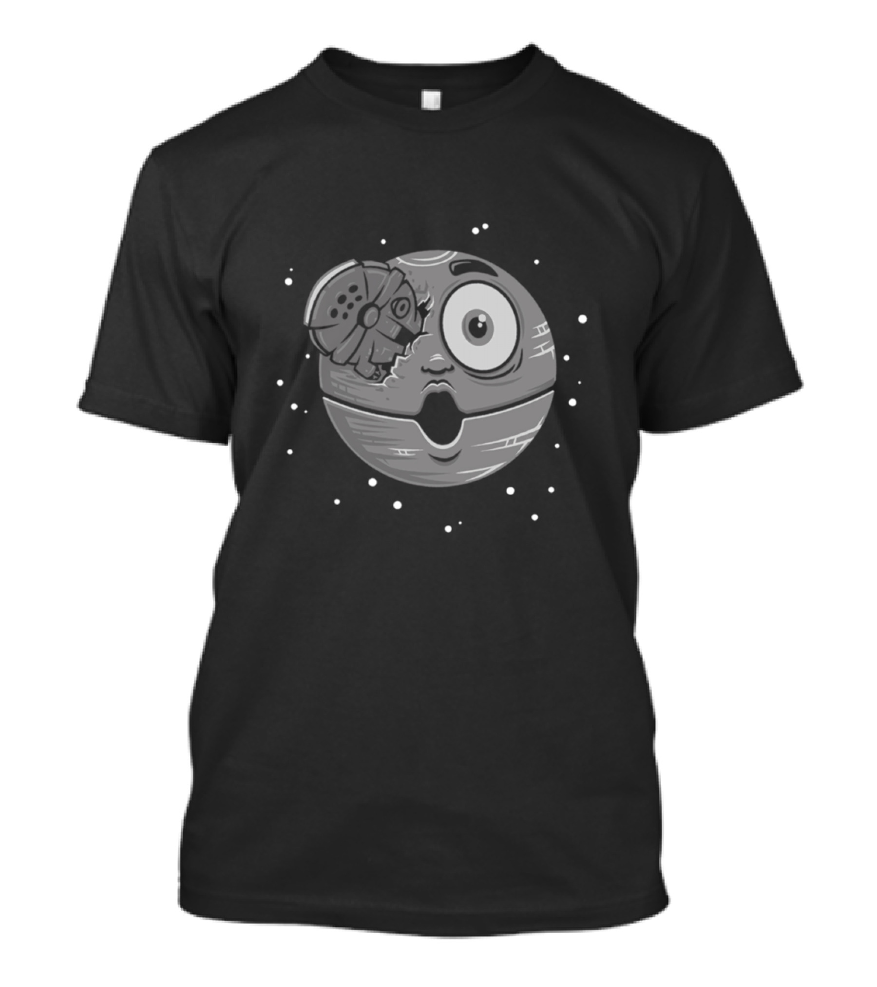 Crash Falcon Collides With Death Moon Star Wars T-Shirt