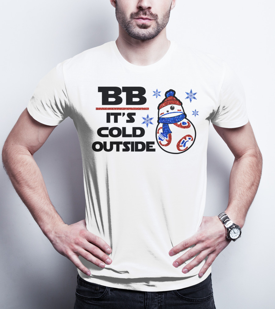 BB-8 It's Cold Outside Winter Holiday Droids Star Wars T-Shirt