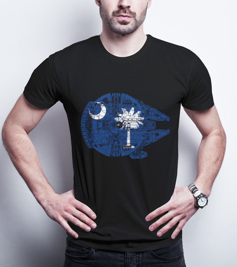 South Carolina Flag Millennium Falcon T-Shirt