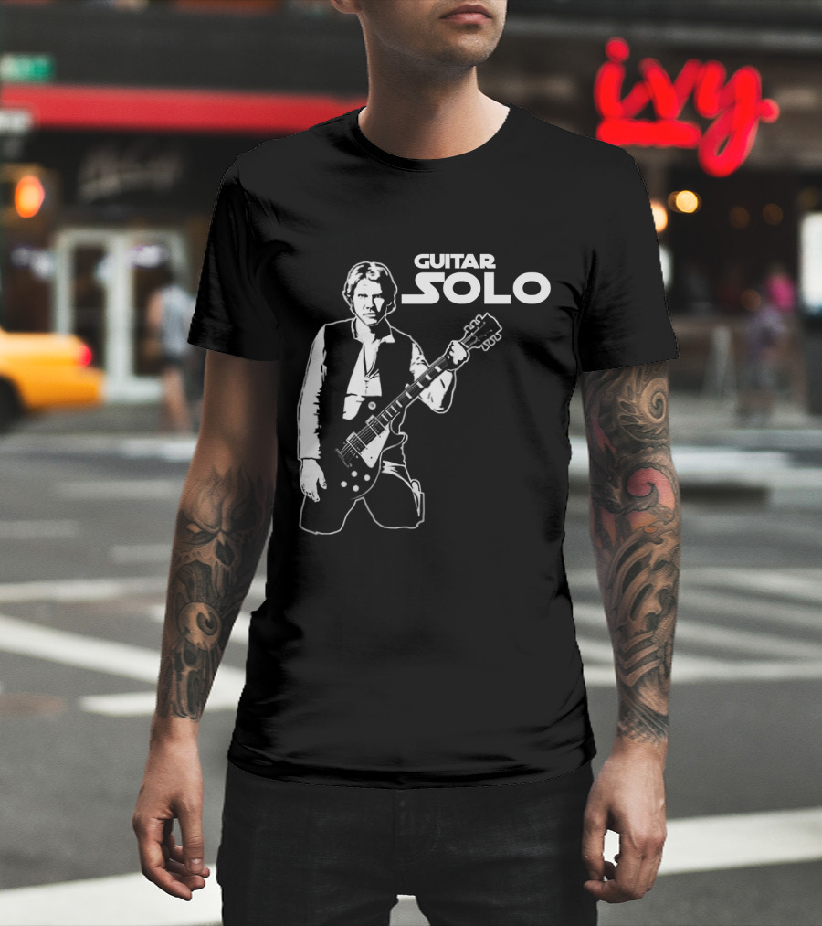 Guitar Solo Star Wars Han Solo With Guitar T-Shirt