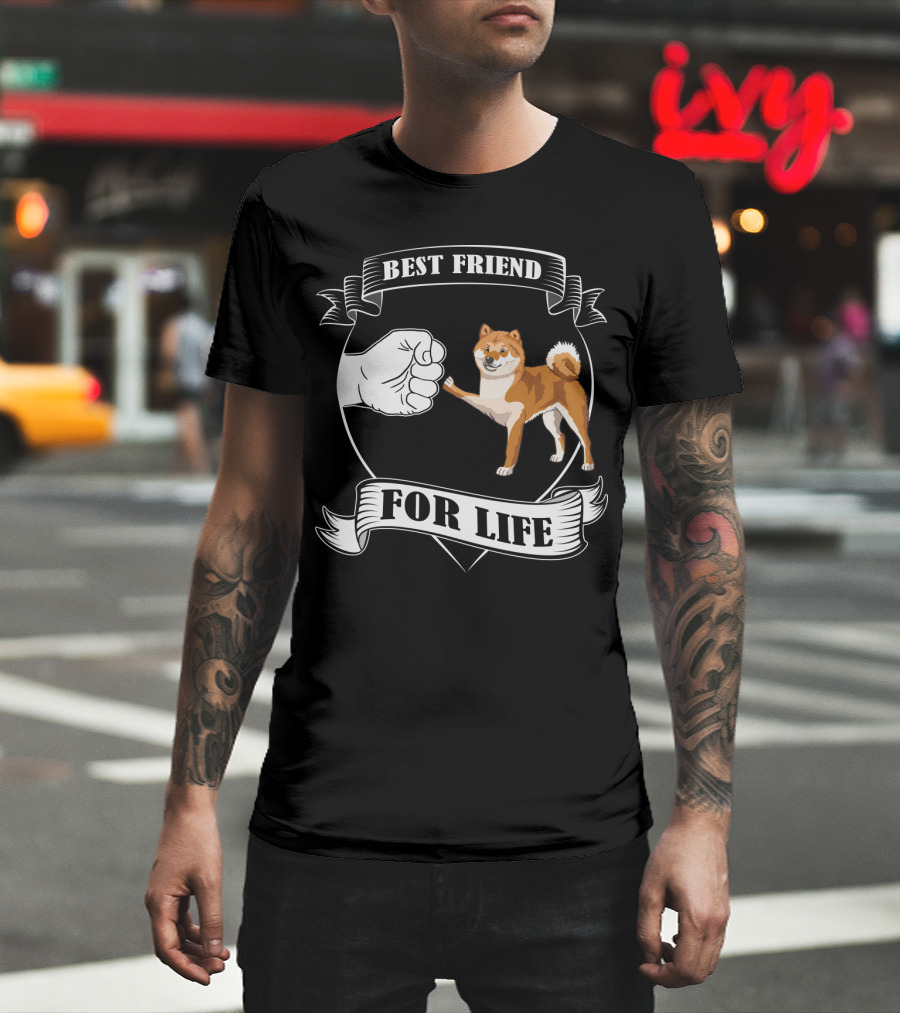 Best Friend For Life Dog Paw Bump T-Shirt