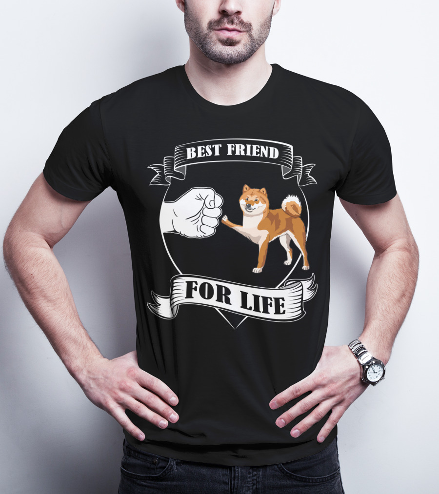 Best Friend For Life Dog Paw Bump T-Shirt