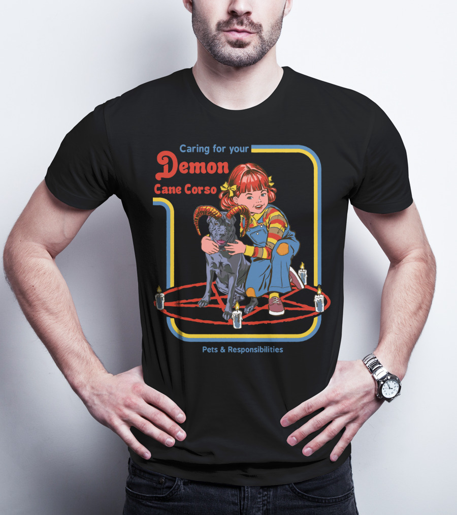 Caring For Your Demon Cane Corso Pets And Responsibilities T-Shirt