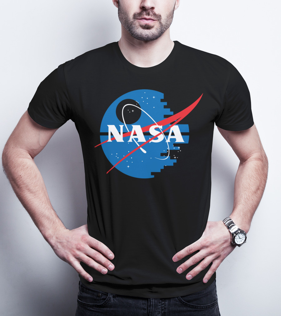 NASA Death Moon Star Wars Combination T-Shirt