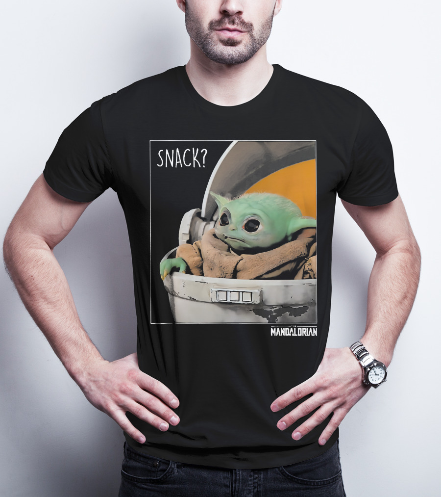 Snack Baby Yoda The Mandalorian T-Shirt