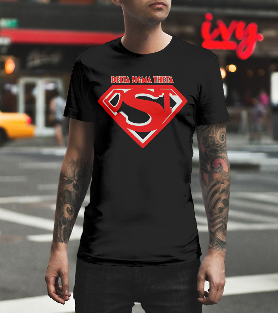 Delta Sigma Theta Superman Shield T-Shirt