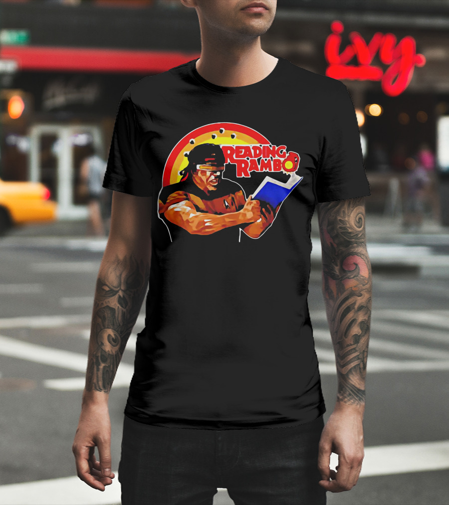 Reading Rambo Rainbow Book T-Shirt