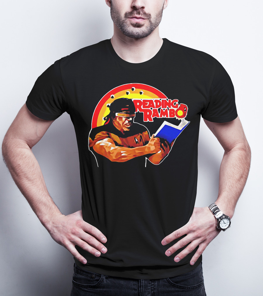 Reading Rambo Rainbow Book T-Shirt