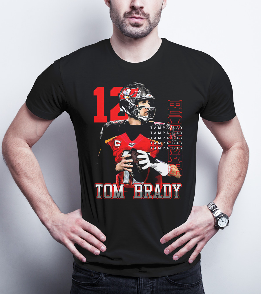 Tom Brady Tampa Bay Buccaneers Number 12 T-Shirt