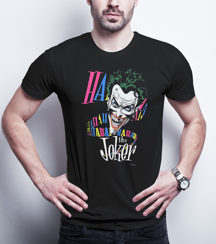 The Joker HAHA 1987 Brian Bolland Vintage DC Comic T-Shirt