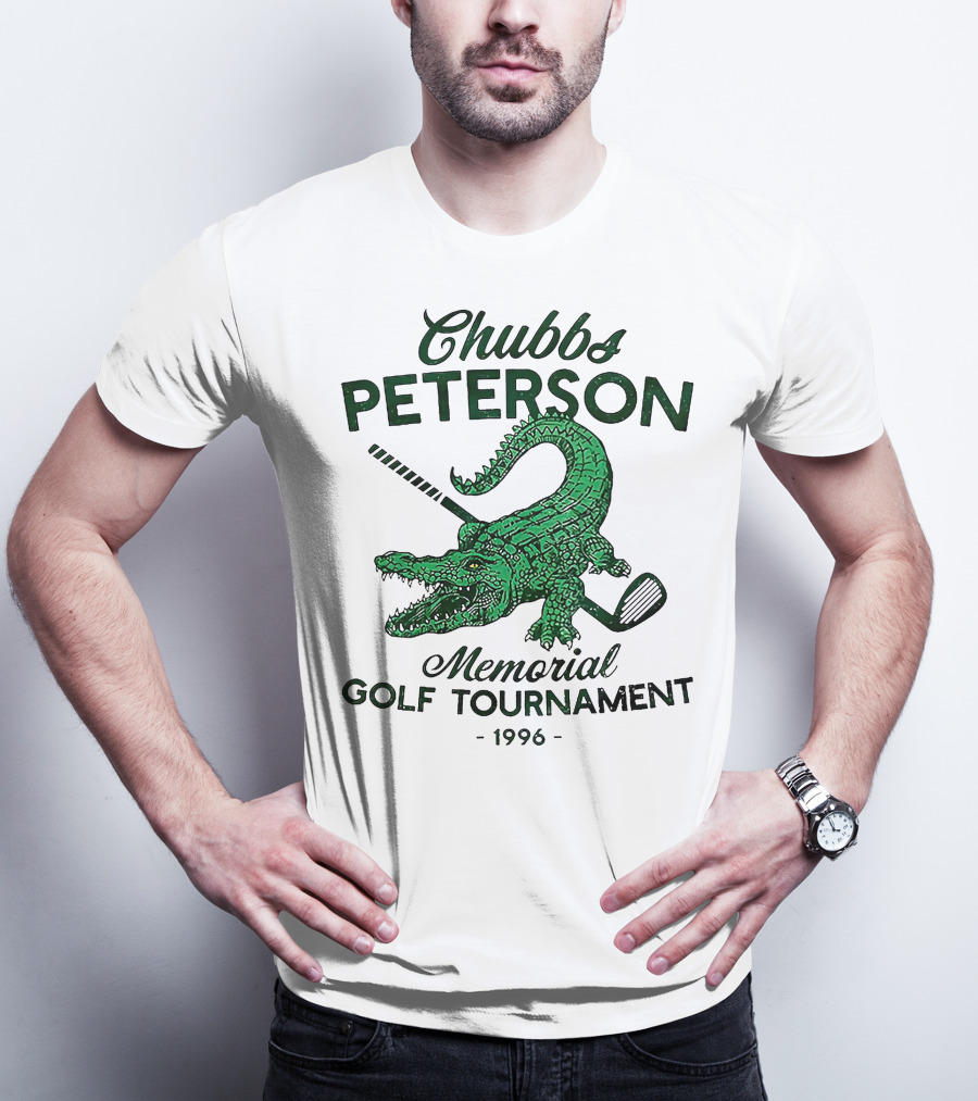 Chubbs Peterson Memorial Golf Tournament 1996 Crocodile With Golf Club T-Shirt