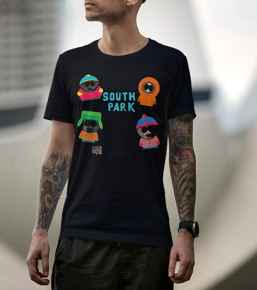 C'mon Down To South Park And Meet Some Friends Of Mine South Park Characters T-Shirt