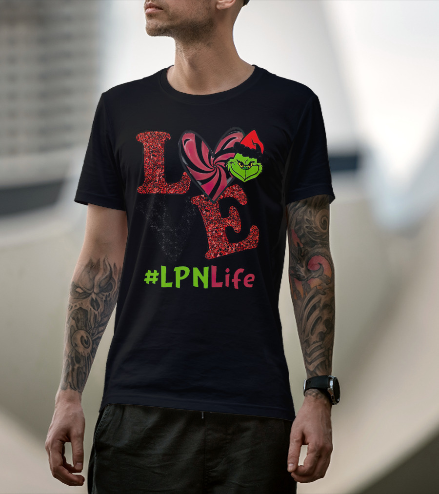Love Grinch Heart #LpnLife T-Shirt