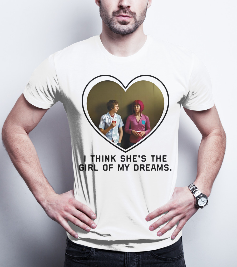 I Think She's The Girl Of My Dreams Heart-Shaped Scene With Young Couple T-Shirt